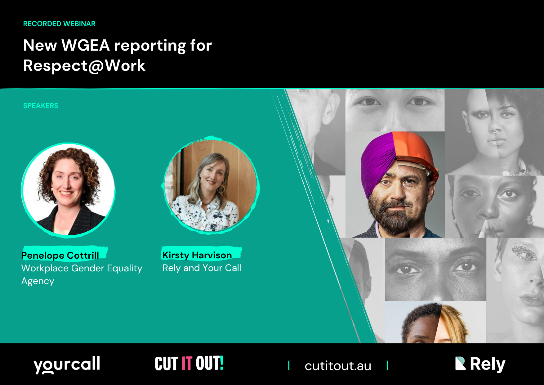 Recorded Webinar - Penelope Cottrill, WGEA, and Kirsty Harvison, Cut It Out!